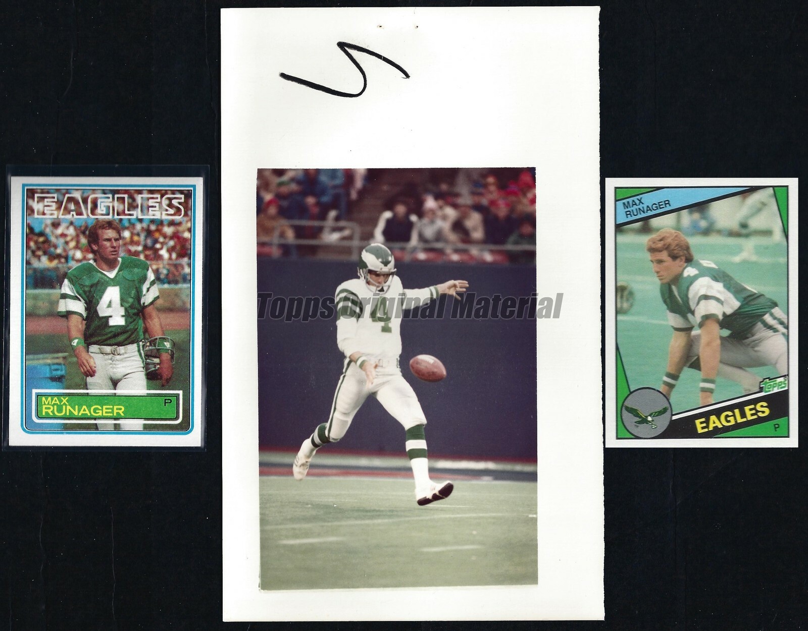 Max Runager Eagles 1983 Topps Original Extra Photo 5x8 Vault Archives ...
