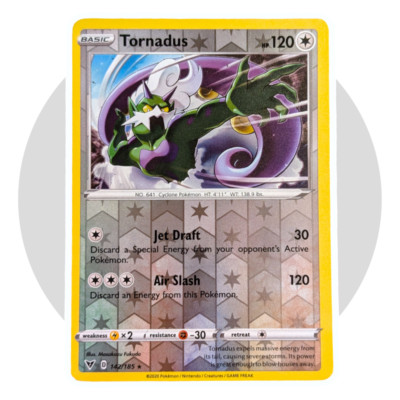 Vivid Voltage Pokemon Card (XX109): Tornadus 142/185, Reverse Holo | eBay