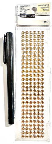 Gold Rhinestone Border Stickers Scrapbooking Card Making Embellishment ...