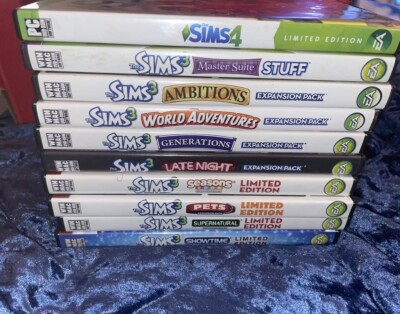 The Sims 3 (PC Windows Mac) Lot of 10 Games, Expansion Packs | eBay