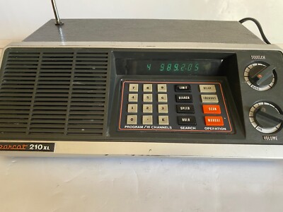 Vintage Uniden Bearcat 210XL Model BC210-1 Scanner Radio Police Fire ...