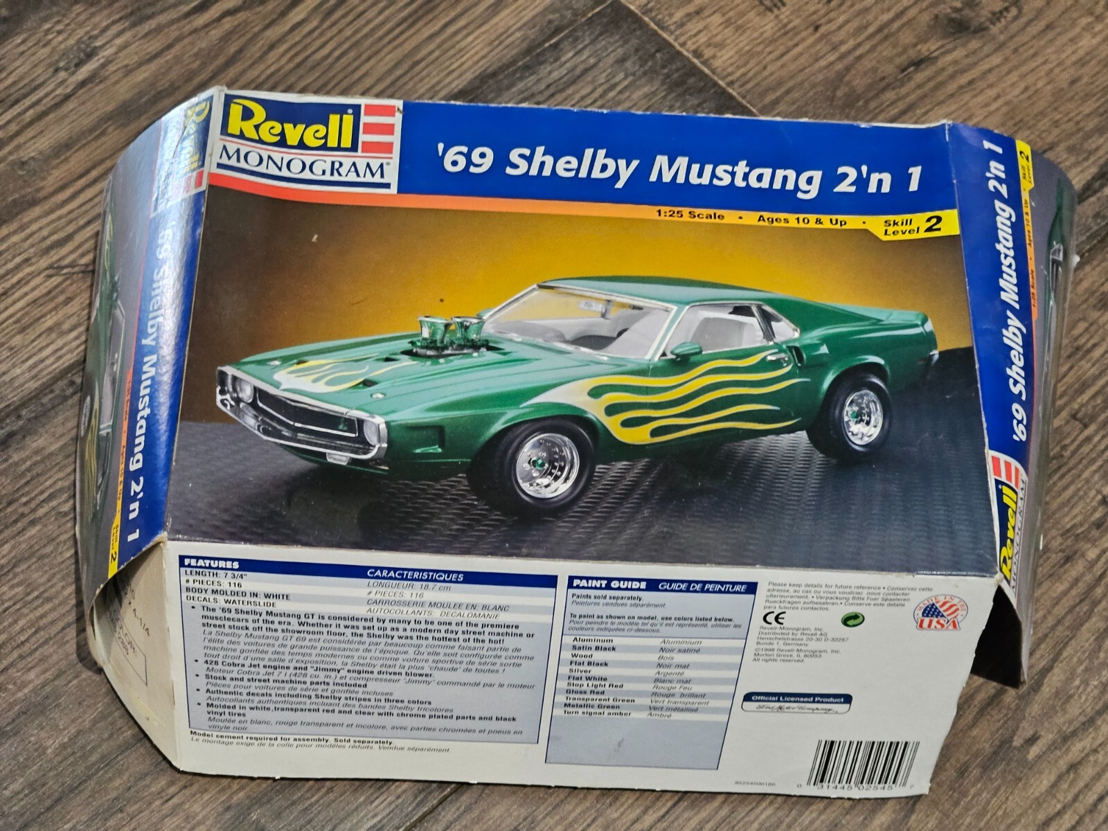 1969 Shelby Mustang 2'n 1 Revell Model Kit 85-2545 1/25 Scale | eBay