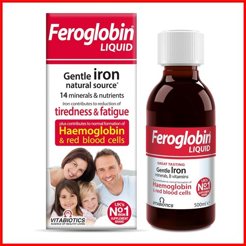 Feroglobin Iron Supplement 500ml - Gentle, Effective, Family-Friendly ...