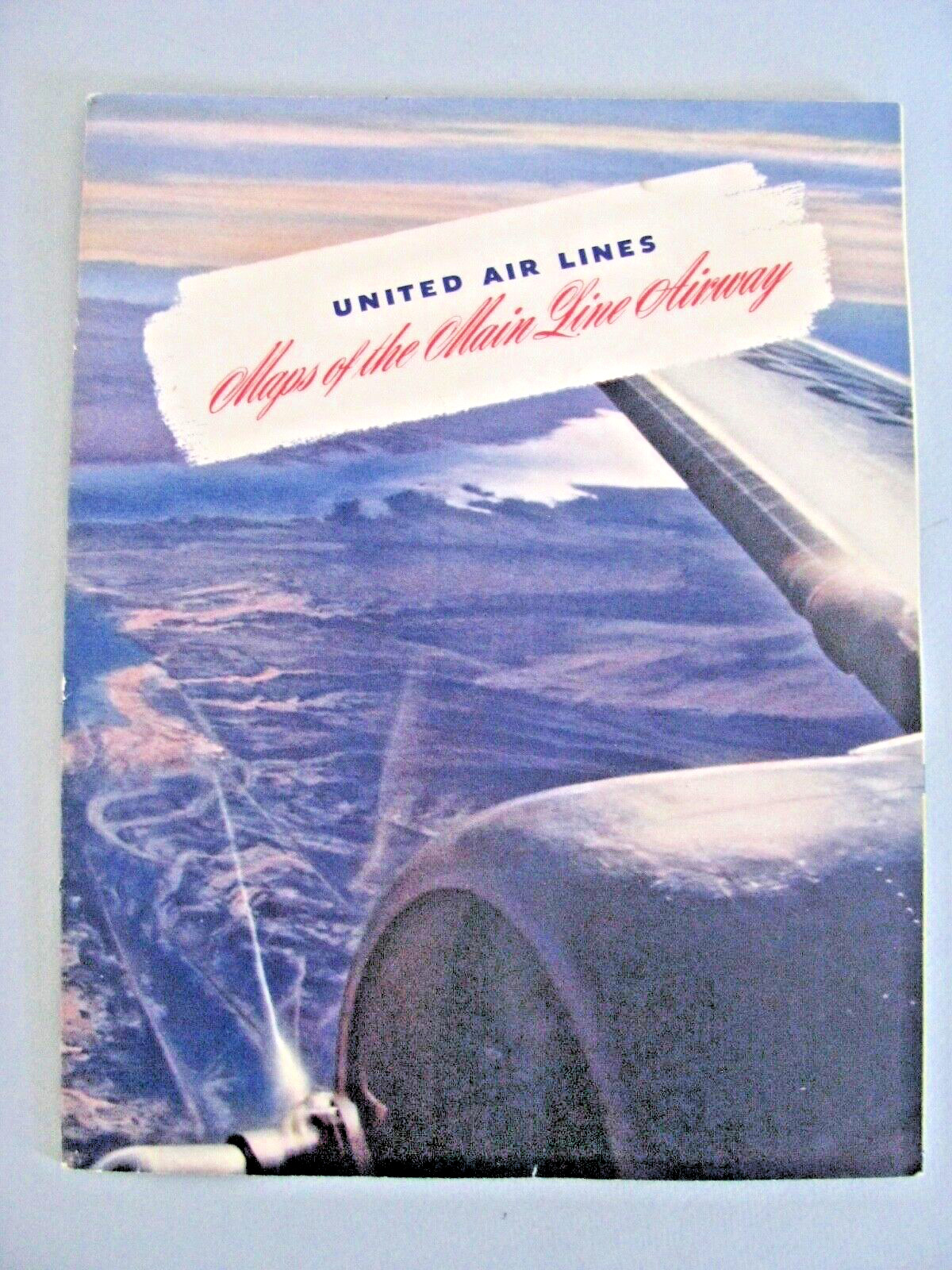 VINTAGE UNITED AIRLINES MAPS OF THE MAIN | Grelly USA