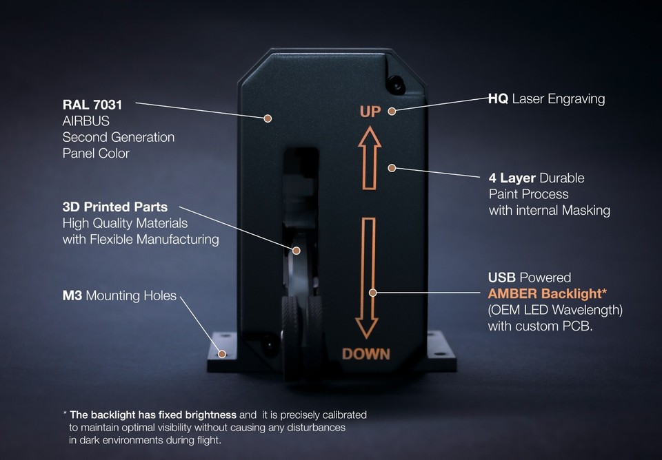 Airbus A320 330 340 Landing Gear Lever with Backlight USB P&P for ...