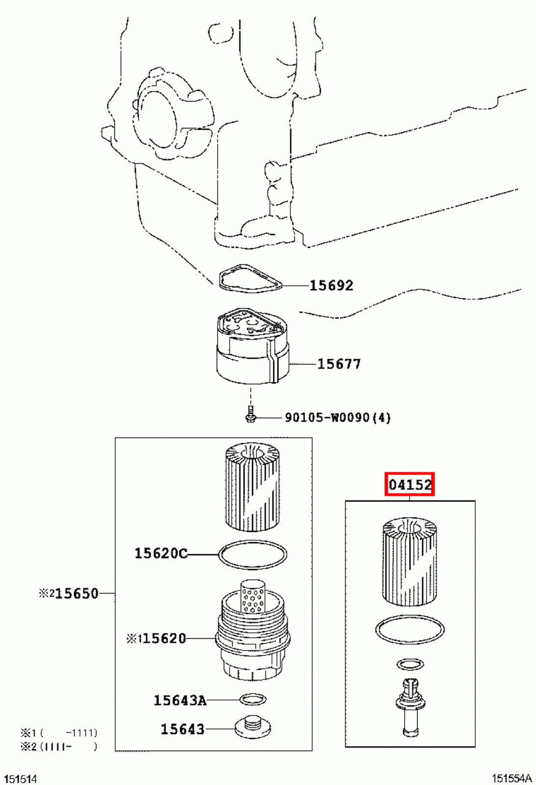 Genuine Lexus LS500 VXFA55 3.5 Petrol Oil Filter With Gasket | eBay