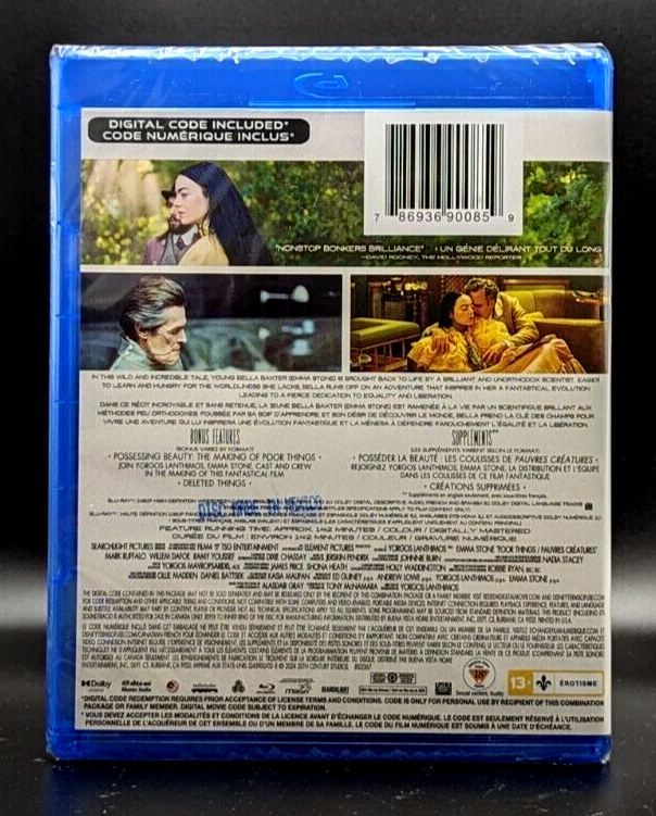 POOR THINGS Blu-ray + SLIPCOVER + DIGITAL [BRAND NEW & SEALED] | eBay