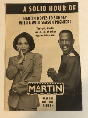 Martin Tv Series Print Ad Vintage Martin Lawrence Tisha Campbell TPA1 ...