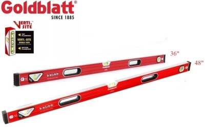 2PC Box Beam Level Set 36" 48" Spirit Aluminum Construction BUBBLE ...