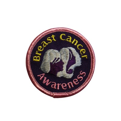 Breast Cancer Awareness Embroidered Iron On Patch - Pink Ribbon 61-I | eBay