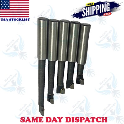 NEW CARBIDE BORING BAR SET 8MM/5PC BORING HEAD TOOLS HARD ALLOY SHANK ...
