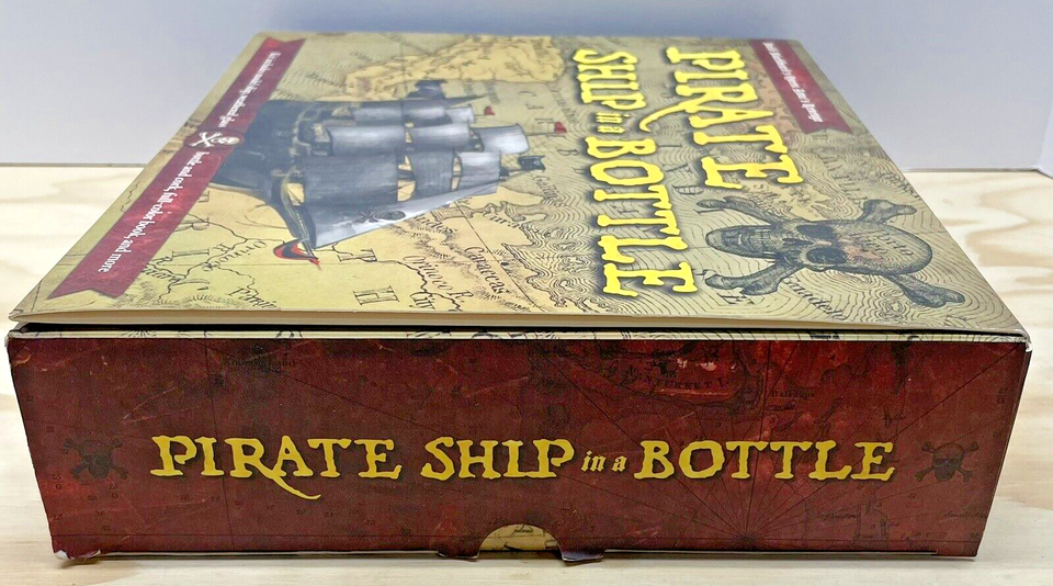 Blackbeard's Ship in a Bottle Paper Model Kit Queen Anne's Revenge NEW ...