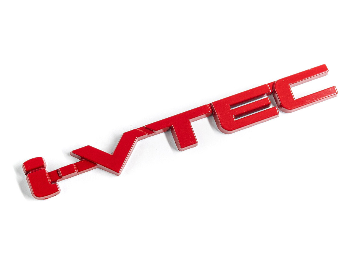 Red i-VTEC VTEC Emblem Badge Metal JDM Civic Si Accord RSX TSX Honda ...