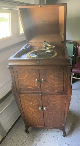 Antique VICTOR VICTROLA PHONOGRAPH VV-XIV 239532 TALKING MACHINE Record ...