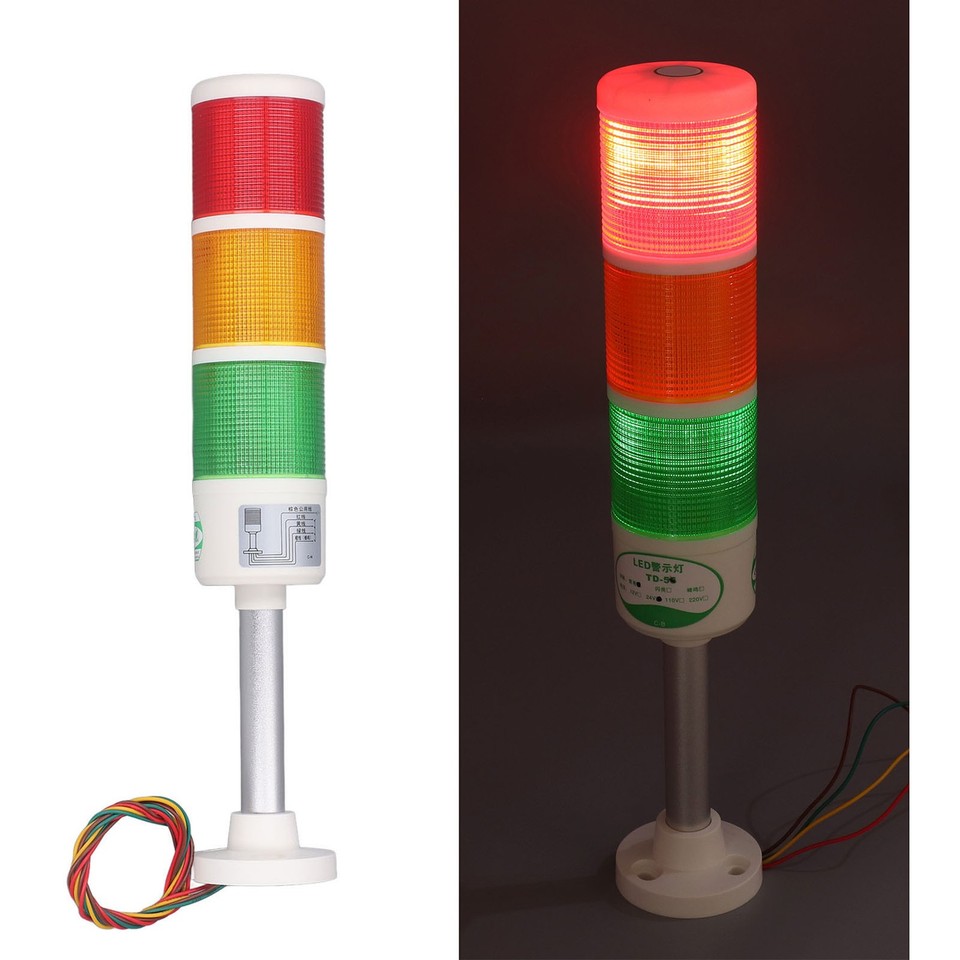 LED Stack Tower Light Industrial Warning Column Signal Indicator Lamp ...