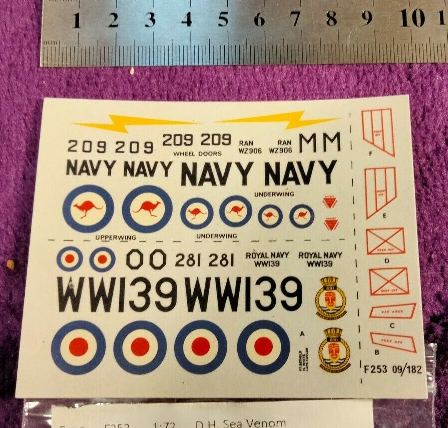 DECALS ONLY for Model Aircraft Kits 1:32 1:72 Multi Listings *COMPLETE ...