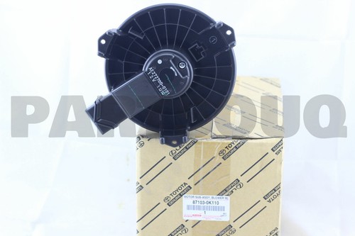 871030K110 Genuine Toyota MOTOR SUB-ASSY, BLOWER W/FAN 87103-0K110 | eBay