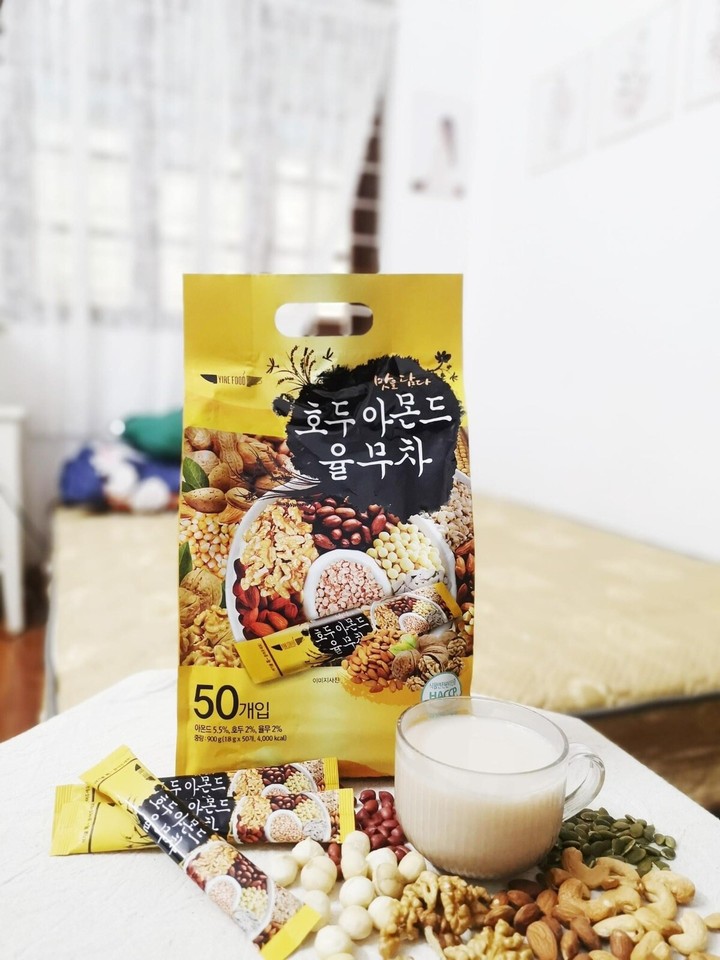 YURI All Natural Walnut Almond Adlay Tea 18g X 50 Sticks, Korean Tea | eBay