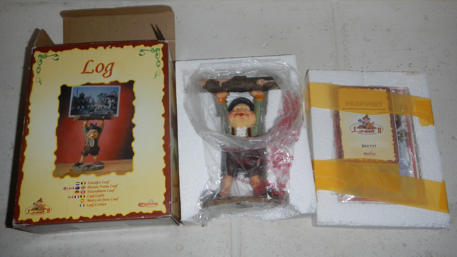 MIB Efteling Laaf Collection Log Picture Frame Gnome Figurine Terra ...