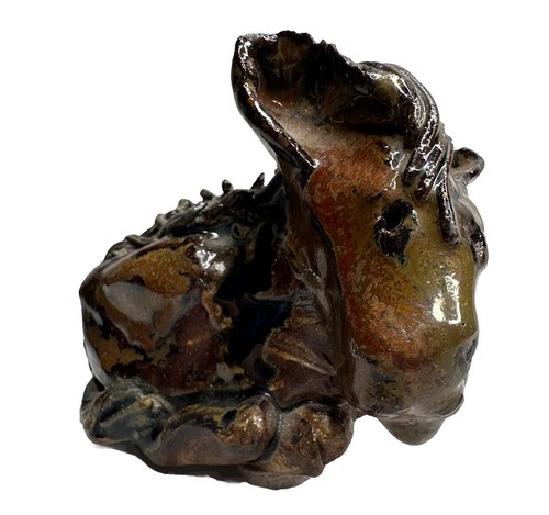 Vintage Japanese Hand Made Statue Donkey Mule Glazed Ceramic Figure VTG ...