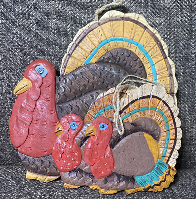 Thanksgiving Wall Decor 3D Painted Gobble Turkey Thanksgiving Home ...