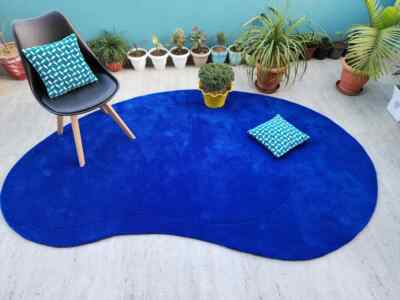 Hand Tufted Kidney Shape Modern Wool Handmade Area Rug Hand tufted Rugs ...