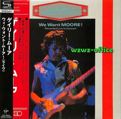 Gary Moore NEW CD(SHMCD) "We Want Moore" Live 1984 Paper Sl. Bonus ...