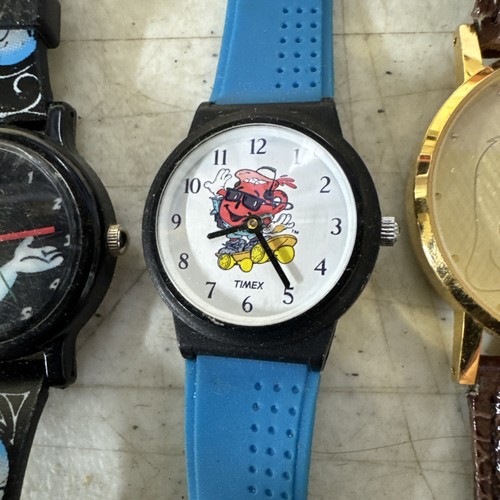 7 Cartoon Characters Watches Kool-Aid Dopey Lion King Casper Mickey Taz ...