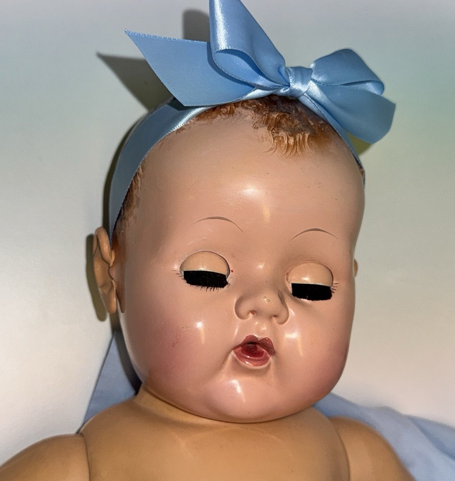 VTG EFFANBEE 20” 1950s COMPOSITION DYDEE BABY DOLL WITH CLOTHES DRESS ...