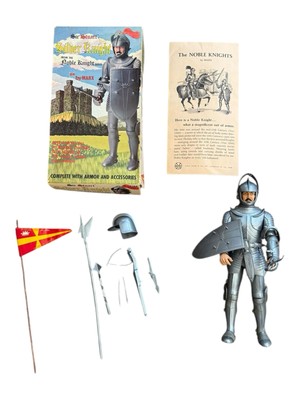 Vintage 1/6 Marx 12 inch Sir Stuart Noble Knight Silver Knight W/Box ...