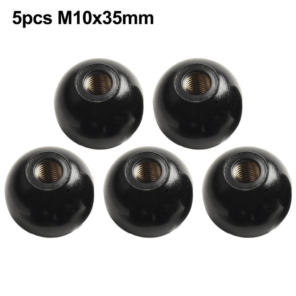 5Pcs Black Round Bakelite Lever Knobs for Various Machine Applications ...
