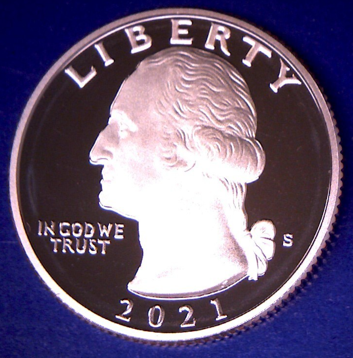 2021 S 25C Clad Proof CROSSING THE DELAWARE AMERICA THE BEAUTIFUL ...