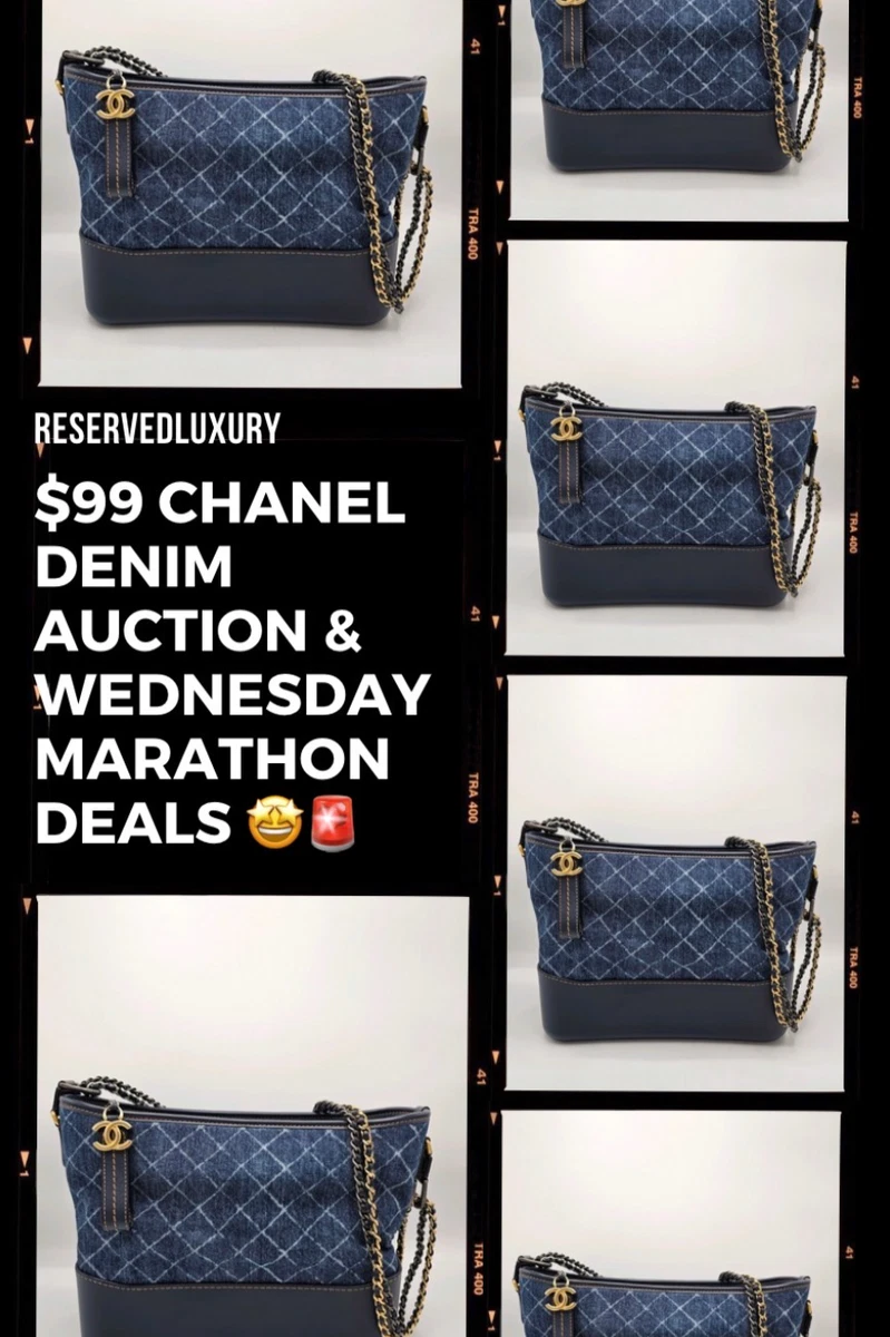 $99 CHANEL DENIM GABRIELLE AUCTION & MARATHON BAG DEALS! - eBay Live