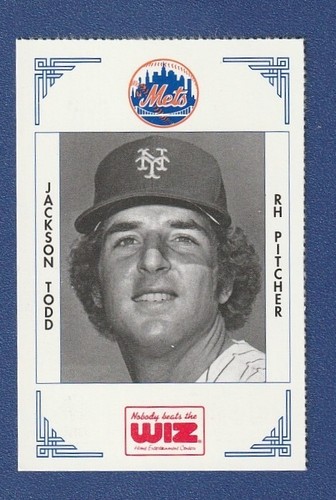 JACKSON TODD 1991 Wiz PROMO Stadium Giveaway AT&T Mini Card #410 NY ...