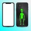 ALIEN Full Body Sticker Decal UFO Space Extra Terrestrial Head Vinyl ...