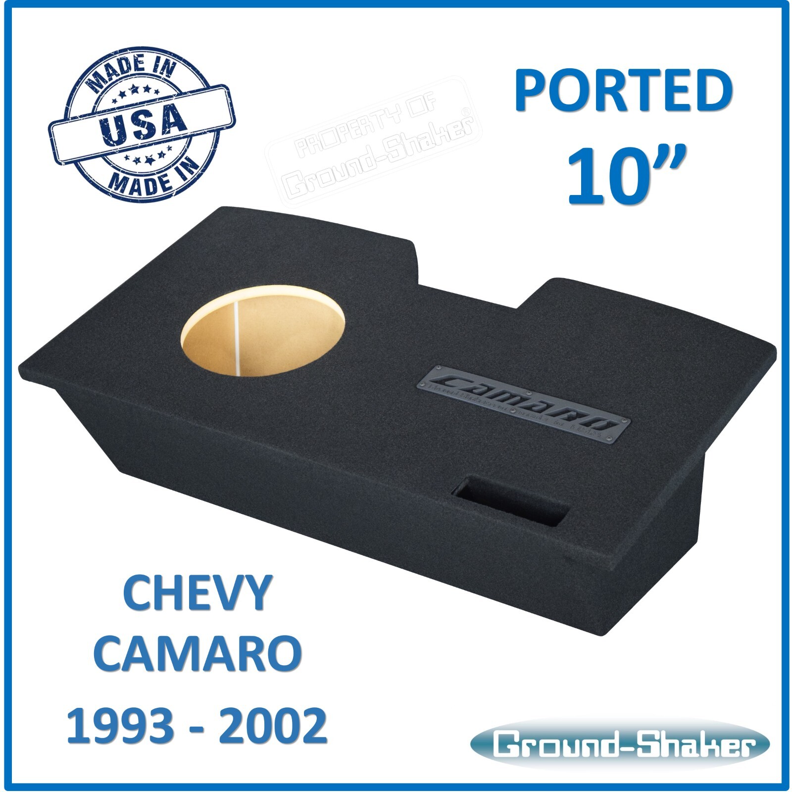 Chevy Camaro 1993-2002 10" Single Ported Vented Sub Box Subwoofer ...