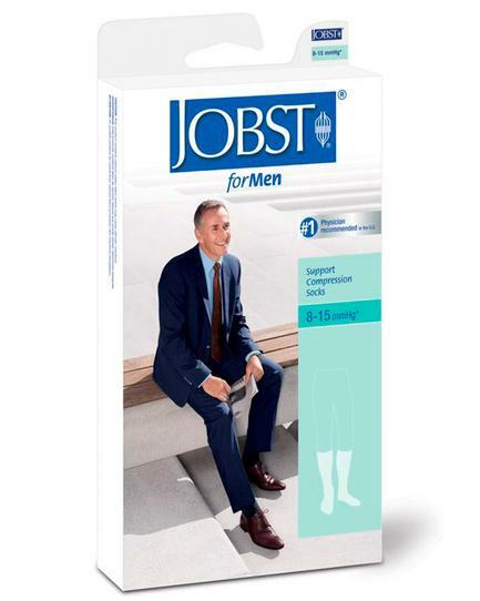 Jobst For Men White Support Compression Socks 8-15 mmHg All Sizes | eBay