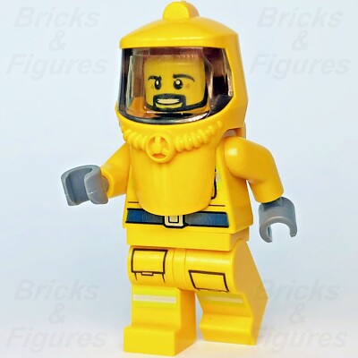 LEGO® Town City Fireman Minifigure Hazard Hazmat Suit Fire 60321 ...