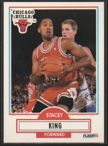 Stacey King 1990-91 Fleer #27 Rookie Card Chicago Bulls (Michael Jordan ...