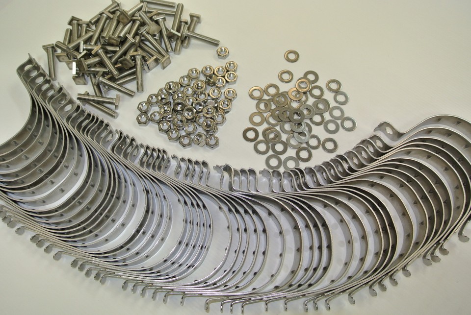 Steel Round Post Mounting Sign Clip Bracket Clamp for 50mm 76mm 89mm ...