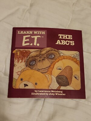1982 Learn With E.T. THE ABC'S BOOK by Lawrence Weinberg Vintage ...