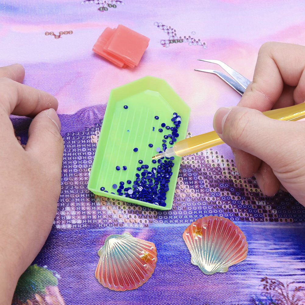 Shell Shape Cross Stitch Locator Mini Plastic for Art Craft Accessories ...