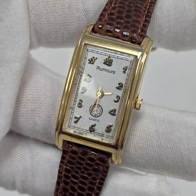 Vintage Rumours Women Tank Leather Strap Quartz Analog Wrist Watch New ...