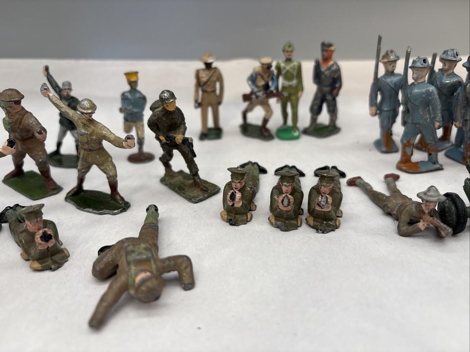 Vintage Mixed Lot of 25 Lead Soldiers Military (0872) | eBay