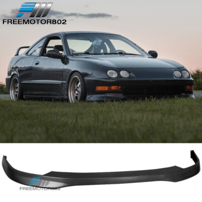 Fits 98-01 Acura Integra DC2 Type-R Style PU Black Front Bumper Lip ...