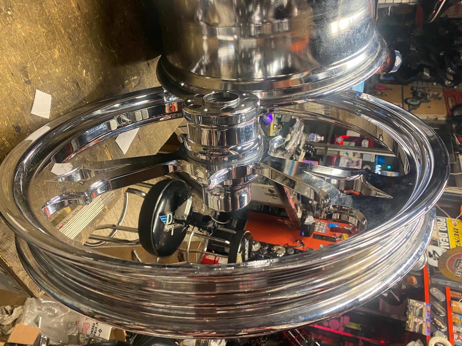 Custom Mag Wheels Chrome Ironhorse Chopper 8.5x18 2.15x21 Big Dog 250 ...