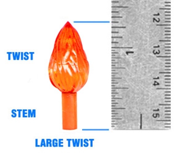 24 X-LARGE TWIST BULBS Ceramic Christmas Tree Lights Extra Large | eBay