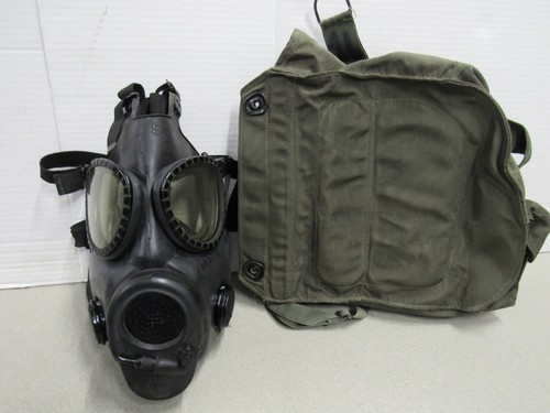 US M17 A2 Gas Mask MSA with Nylon Carry Bag 1984 /85 Size Medium | eBay