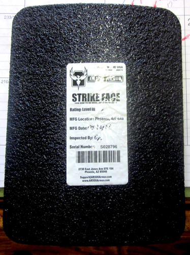 Strike Force AR500 Armor Plate Level III 6"x8" Curved. Brand New | eBay