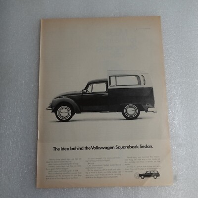 Vintage Print Ad Volkswagen Squareback Sedan Sports Illustrated Apr 5 ...